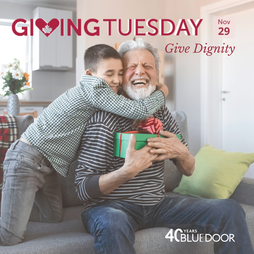 Blue Door Gives Dignity with GivingTuesday Campaign - Blue Door